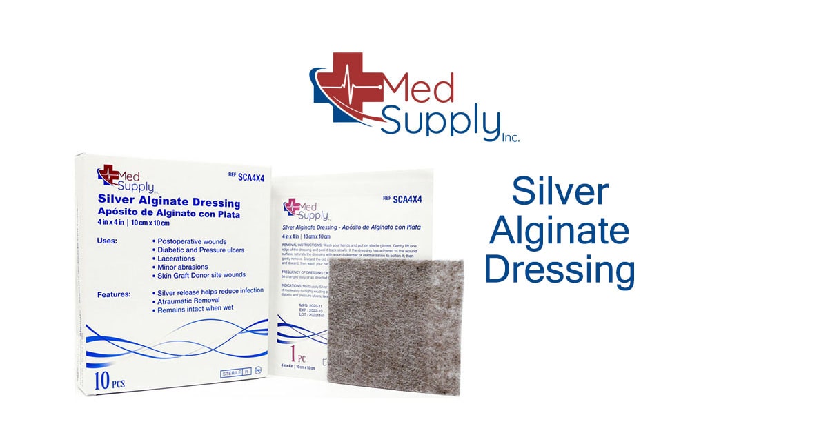 Silver Alginate dressing | Advanced Wound Care - MedSupply Inc.